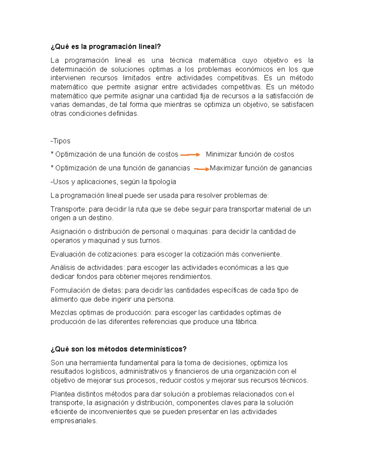 Qué es la programación lineal - ¿Qué es la programación lineal? La ...