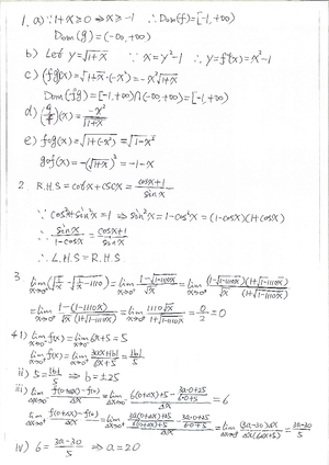 AMA1110 2021Sem2 A1 - AMA1110 2020/21 Semester 2 Assignment 1 AMA1110 Basic Mathematics I ...
