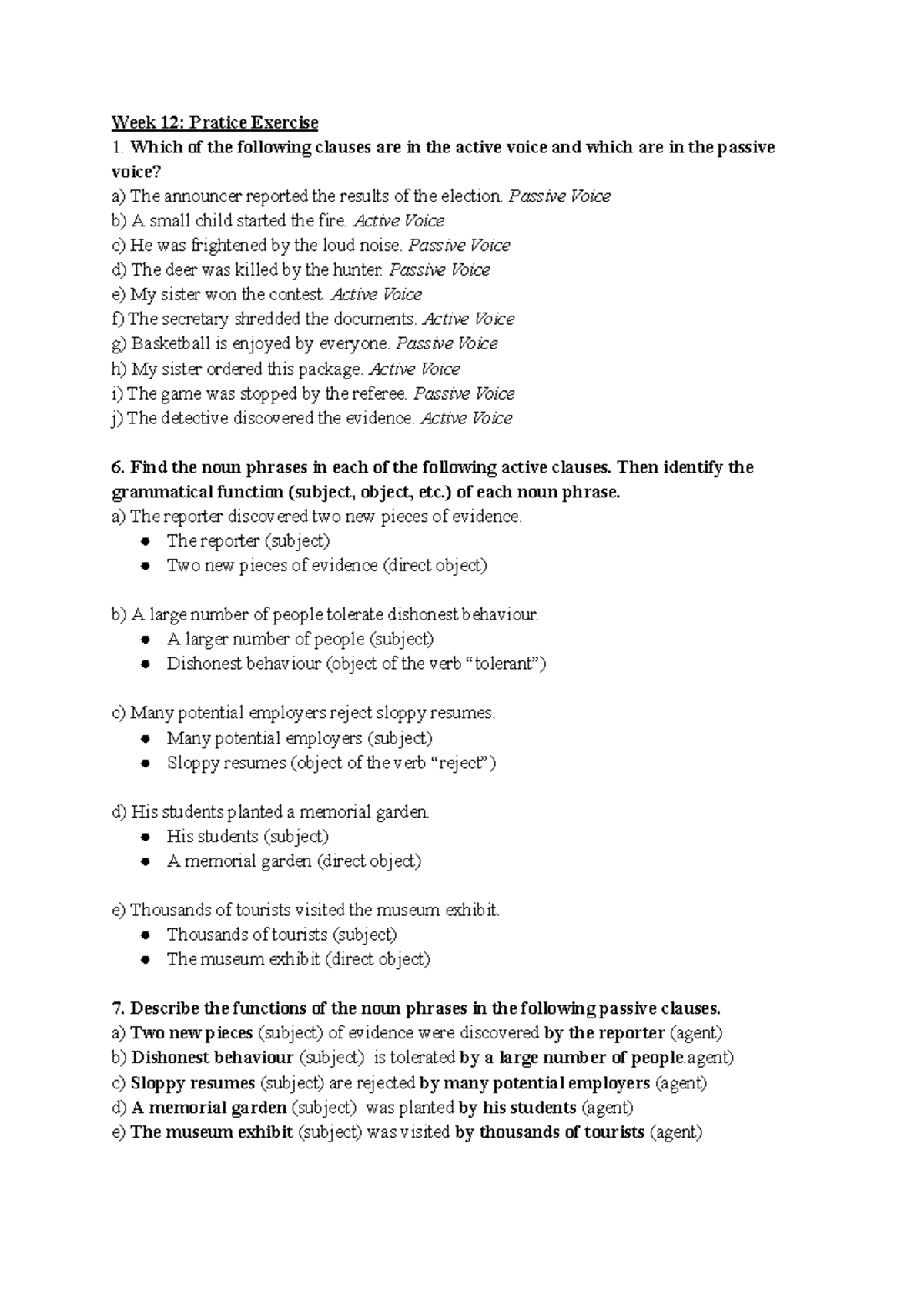 Week 12 Pratice Excerise - Week 12: Pratice Exercise Which of the ...