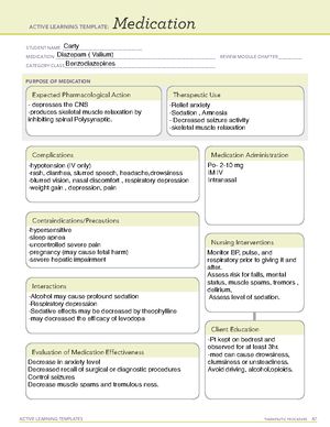 Propofol DRUG 4 - Study for exams - ACTIVE LEARNING TEMPLATES ...