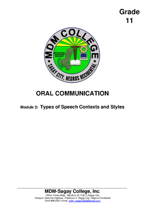 Personal Development Module 1 Week 1 - Lecture Notes 1 - Grade 11 ...