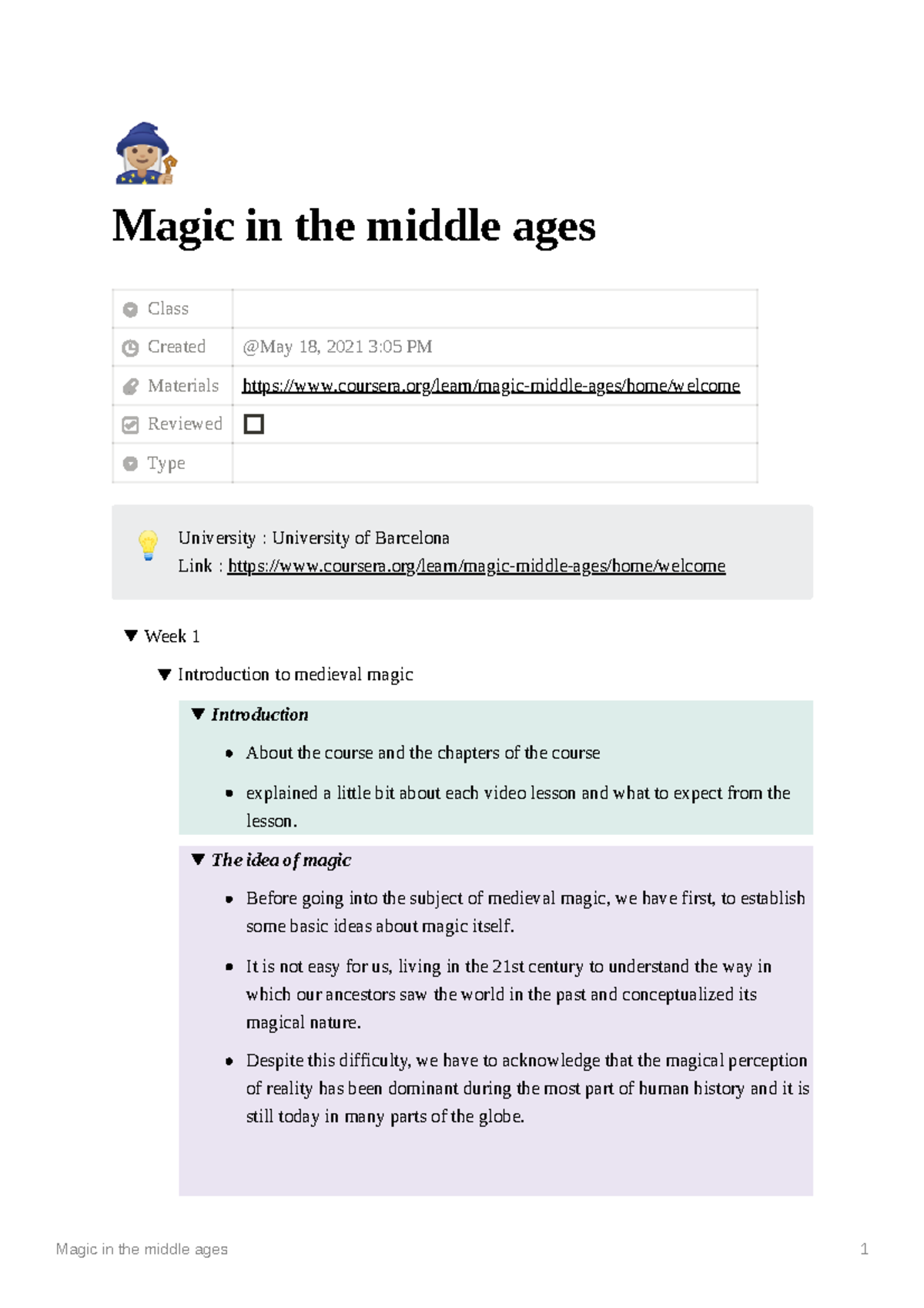 Magic in the middle ages - Magic in the middle ages Class Created ...