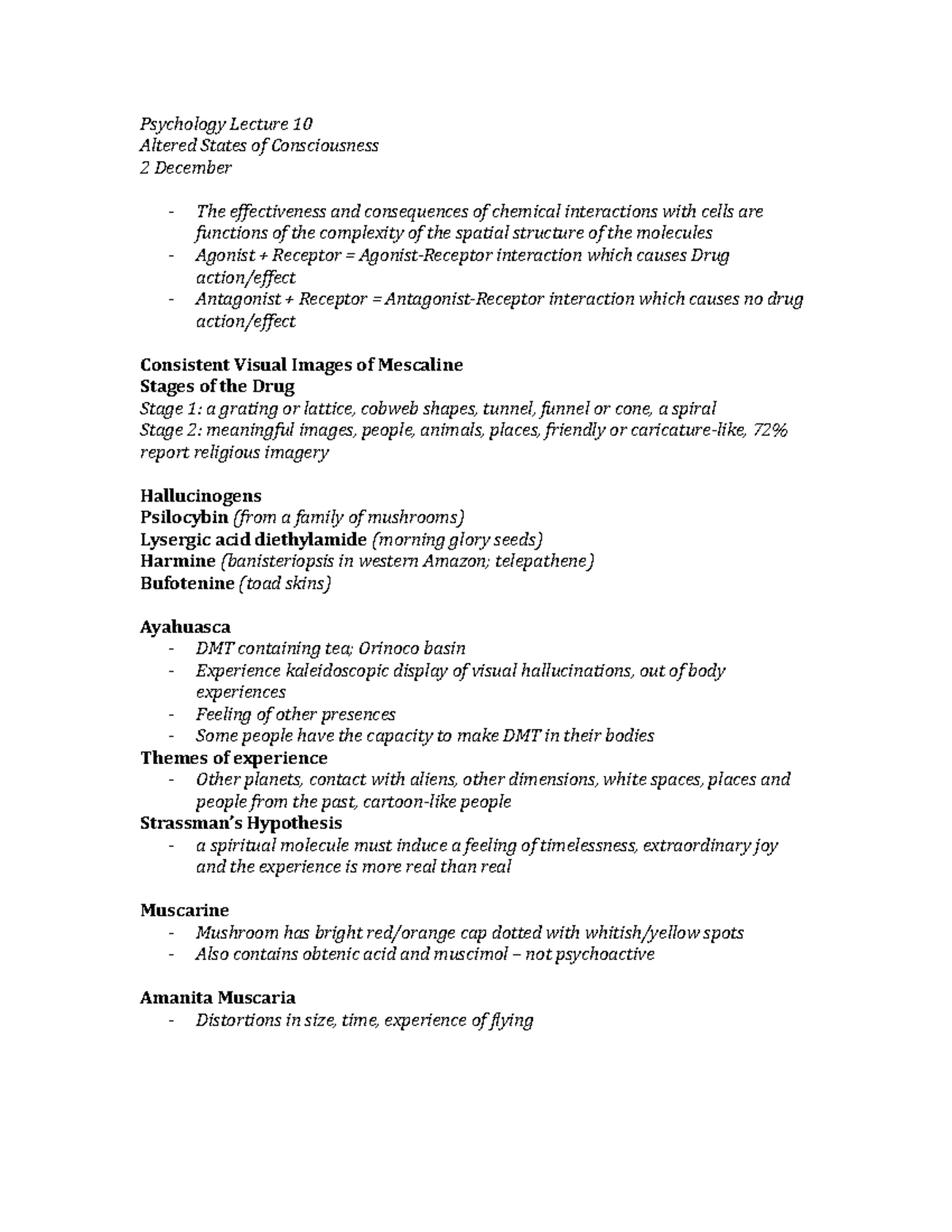 Psychology Lecture 10 - Prof. Neil Fournier - Psychology Lecture 10 ...