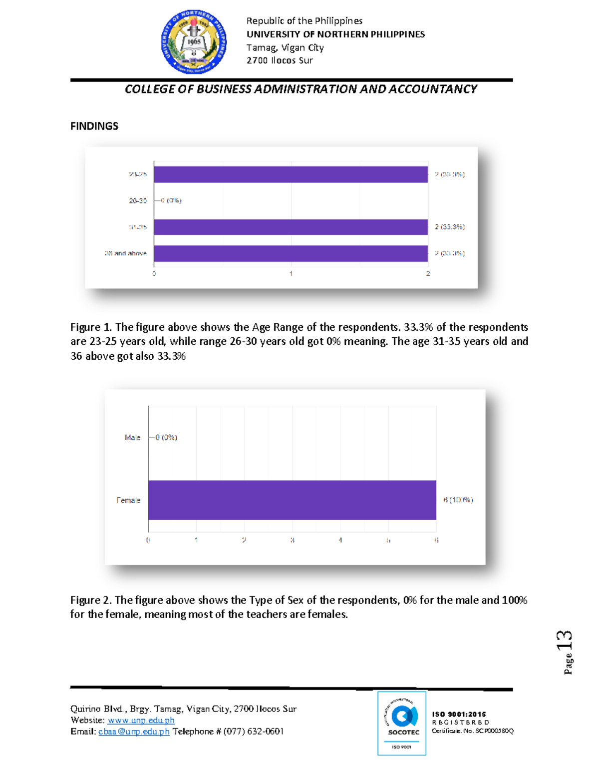 13 Final Findings, Conclusions, Recommendations - UNIVERSITY OF ...
