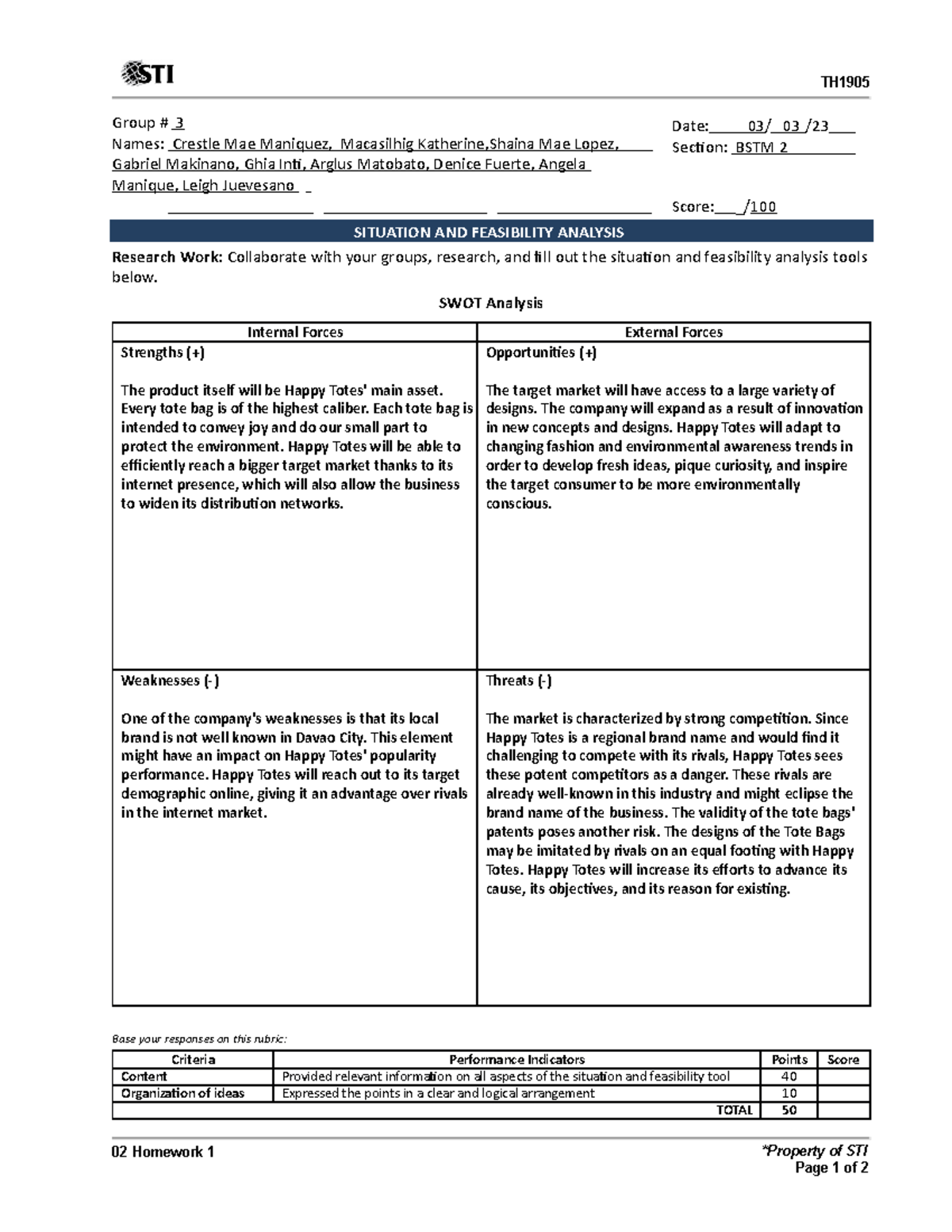 02 Homework 1 - Basic - *Property of STI Page 1 of 2 02 Homework 1 TH ...