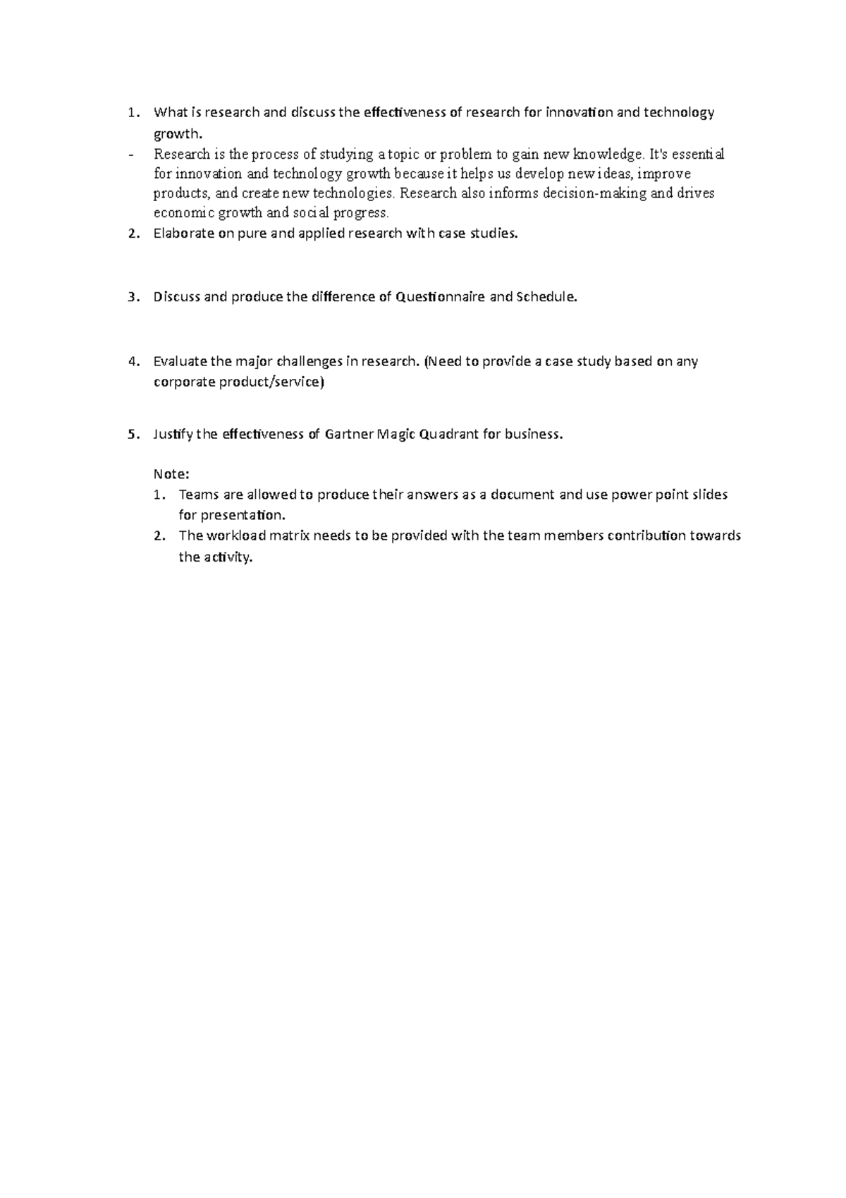 Tutorial Activity - tut work - What is research and discuss the ...