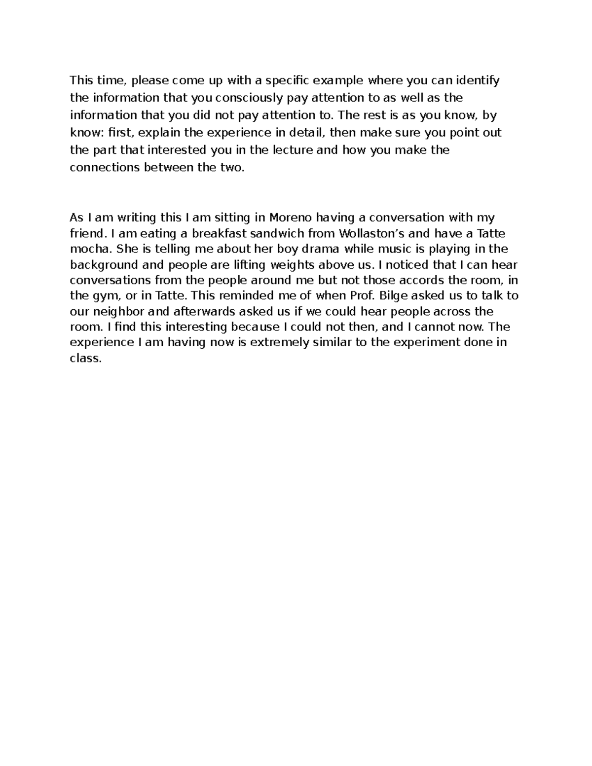 R5 - 5th reflection - This time, please come up with a specific example where you can identify ...