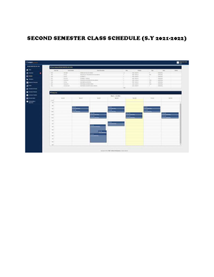 Gaano Class Schedule 1 - n/a - Bachelor of science in civil engineering ...