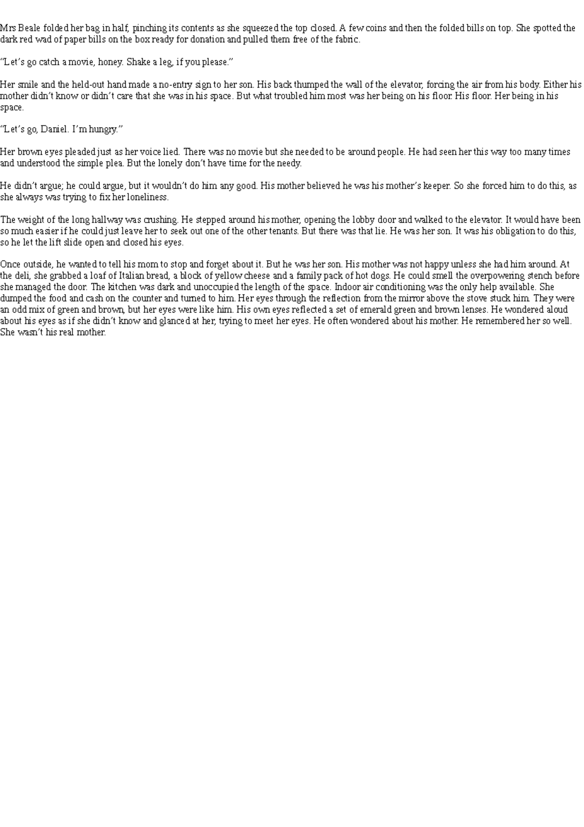 File10 - review notesreview notes - Mrs Beale folded her bag in half ...