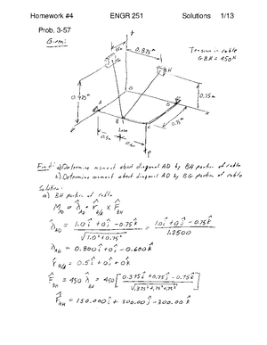ENGR251 S19 HW3 Ch3 Problems - ENGR 251 - Engineering Mechanics I - Statics Homework No. 3 ...