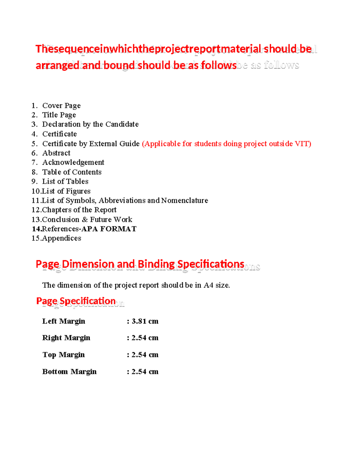 Report Format-SDP - 1. Cover Page 2. Title Page 3. Declaration by the ...