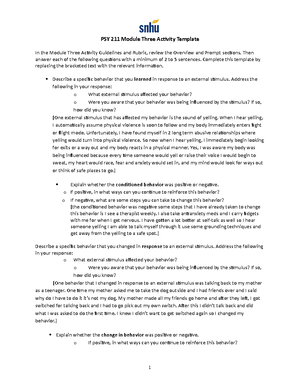 PSY260 Project Three - Project Three Sicily Cotelleso Southern New ...