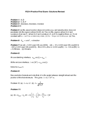 P2214 S2017 Practice Final - Physics 2214 PRACTICE FINAL EXAM Name ...