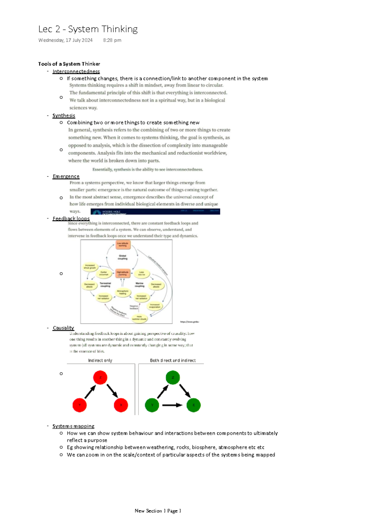 Systems Thinking Notes - Tools of a System Thinker - Interconnectedness ...