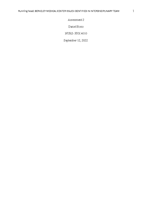 Assessment 3 leadership - Assessment 3: Leadership, Managing Change ...