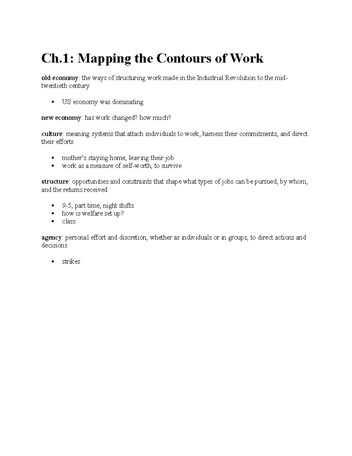 Ch.1 Mapping the Contours of Work - Ch: Mapping the Contours of Work ...