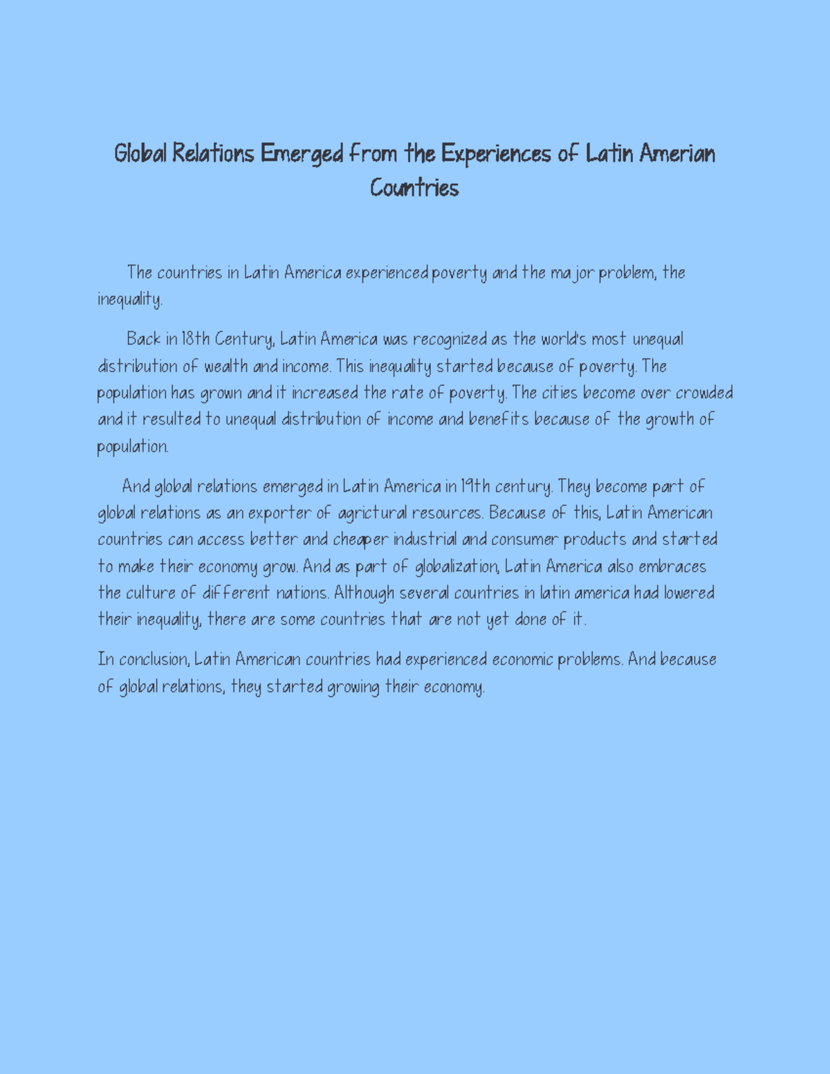 5. Global Relations lecture note - G l o b a l R e l a t i o n s E m e ...