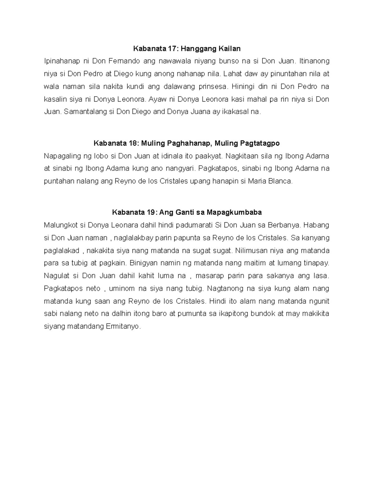 Kabanata 17 - Lecture notes 17 - Kabanata 17: Hanggang Kailan ...