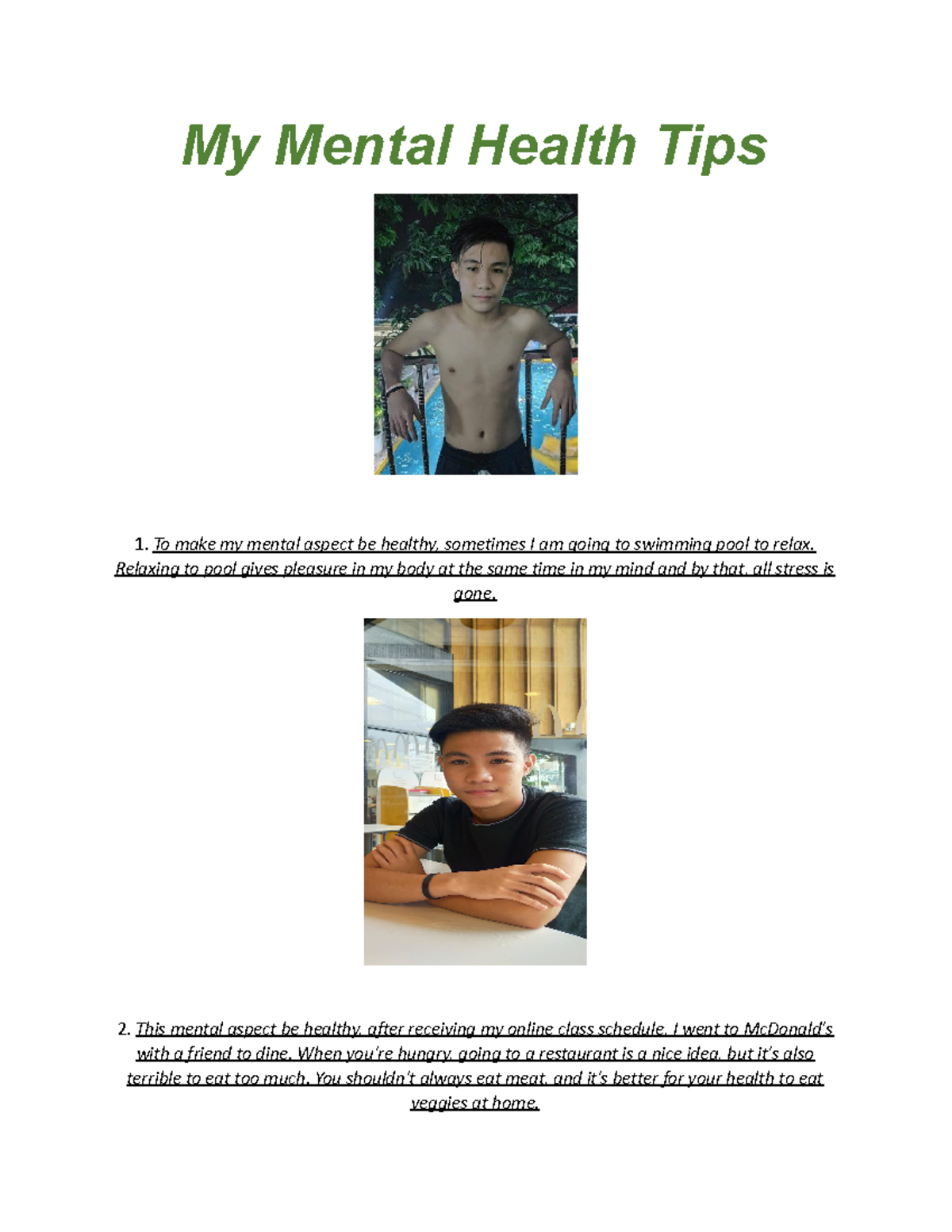 07 My Mental Health Tips - My Mental Health Tips To make my mental ...