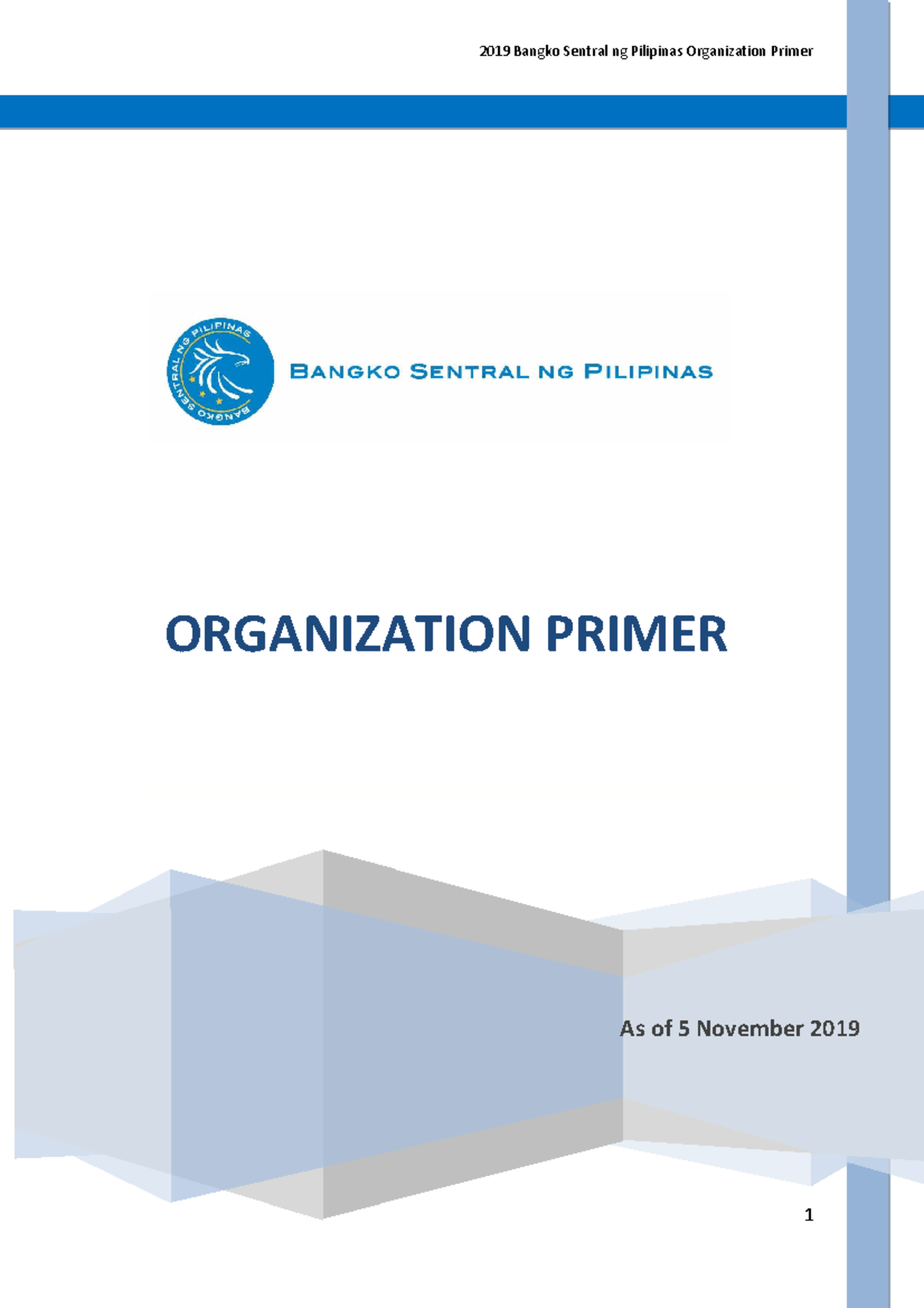 4. BSP 2019 Organizational Primer - ORGANIZATION PRIMER As of 5 ...