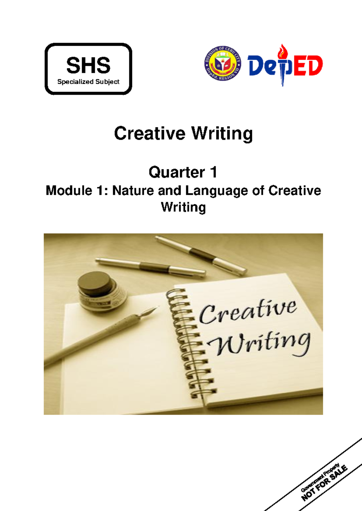 1 Q1 Creative Writing - module 1 - Creative Writing Quarter 1 Module 1 ...