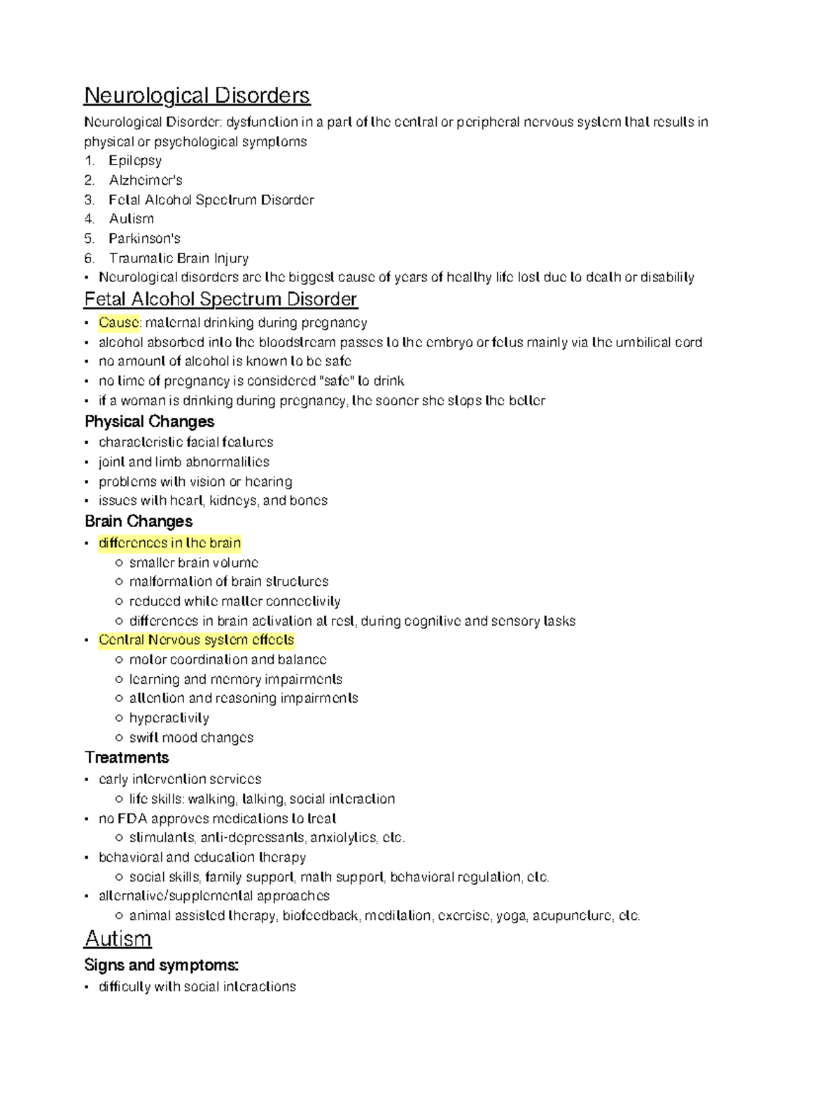 Neurological Disorders - Neurological Disorders Neurological Disorder ...