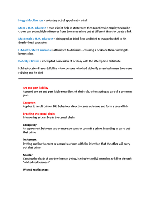 Scots Criminal Law Part 3 - Scots Criminal Law & EvidencePart 3 ...