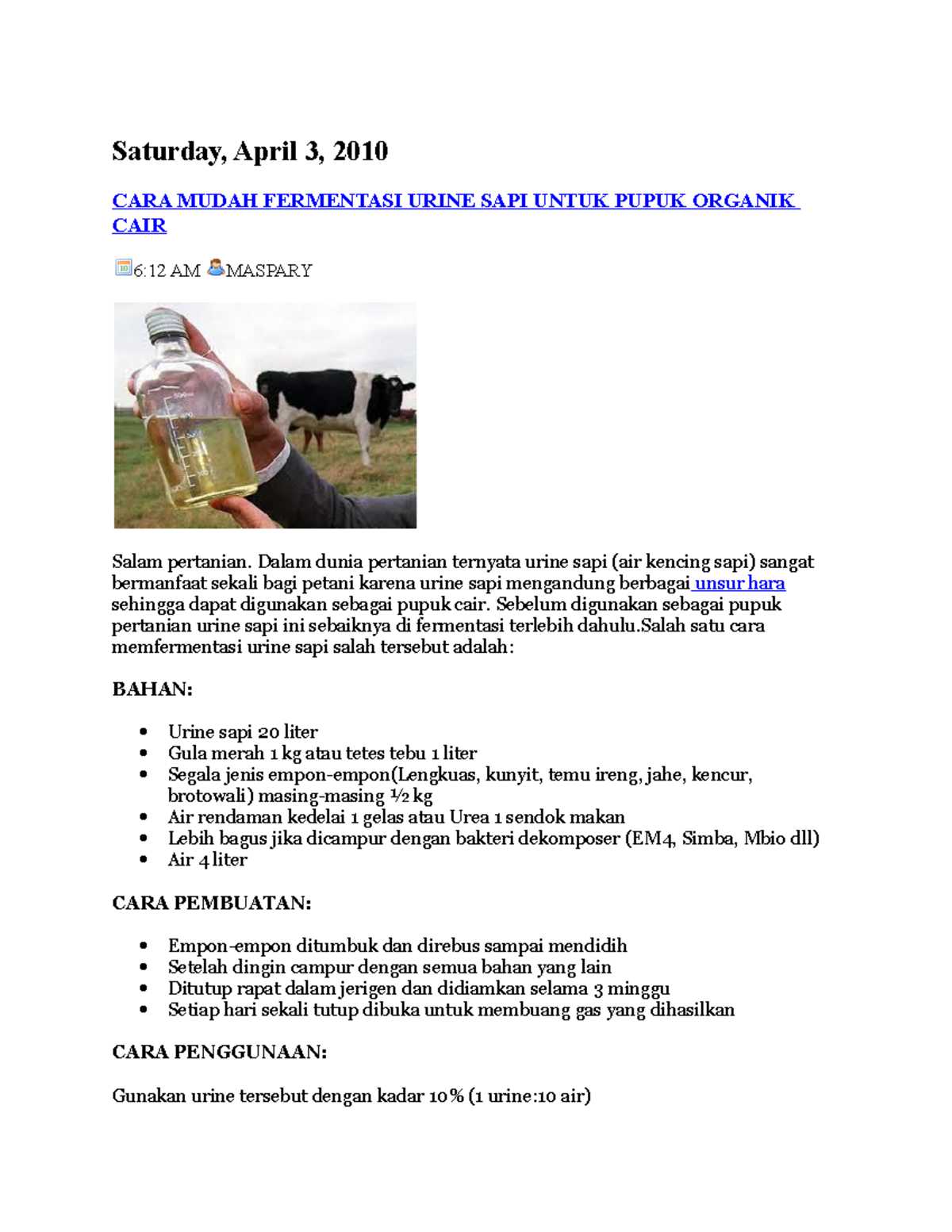 Cara membuat mol - mol - Saturday, April 3, 2010 CARA MUDAH FERMENTASI ...