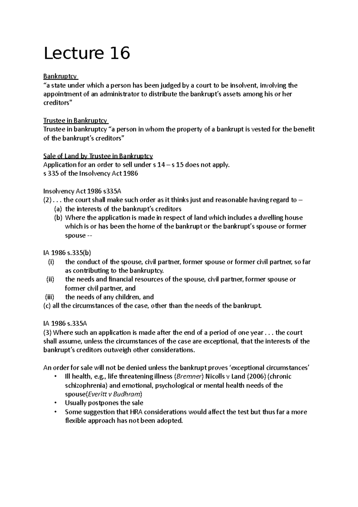 Lecture 16 - Andrea Jarman - Bournemouth - Studocu