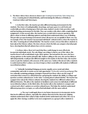 D169 TASK 3 - Task 3 Pass - D169 TASK 3: Professional Collaboration ...