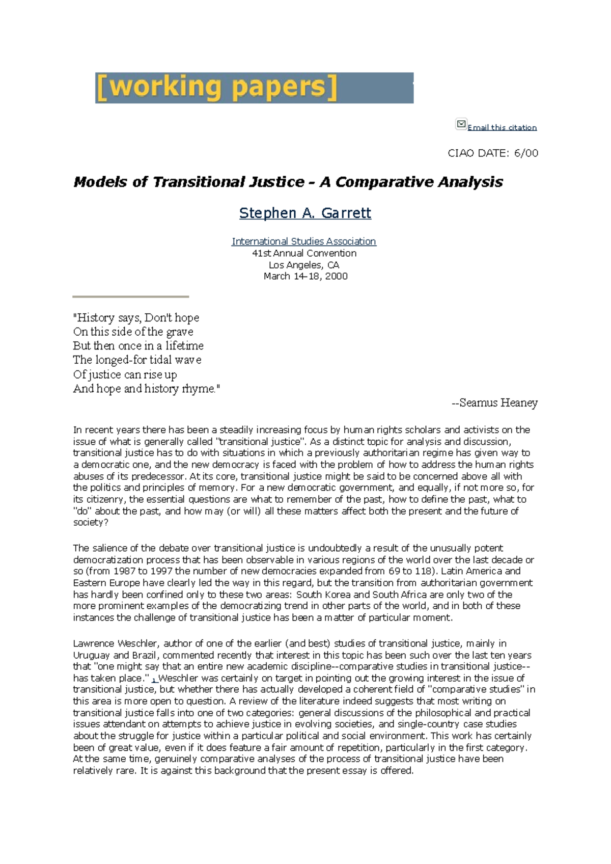 Garett TJ Modells - Resumen Derecho probatorio - Email this citation ...