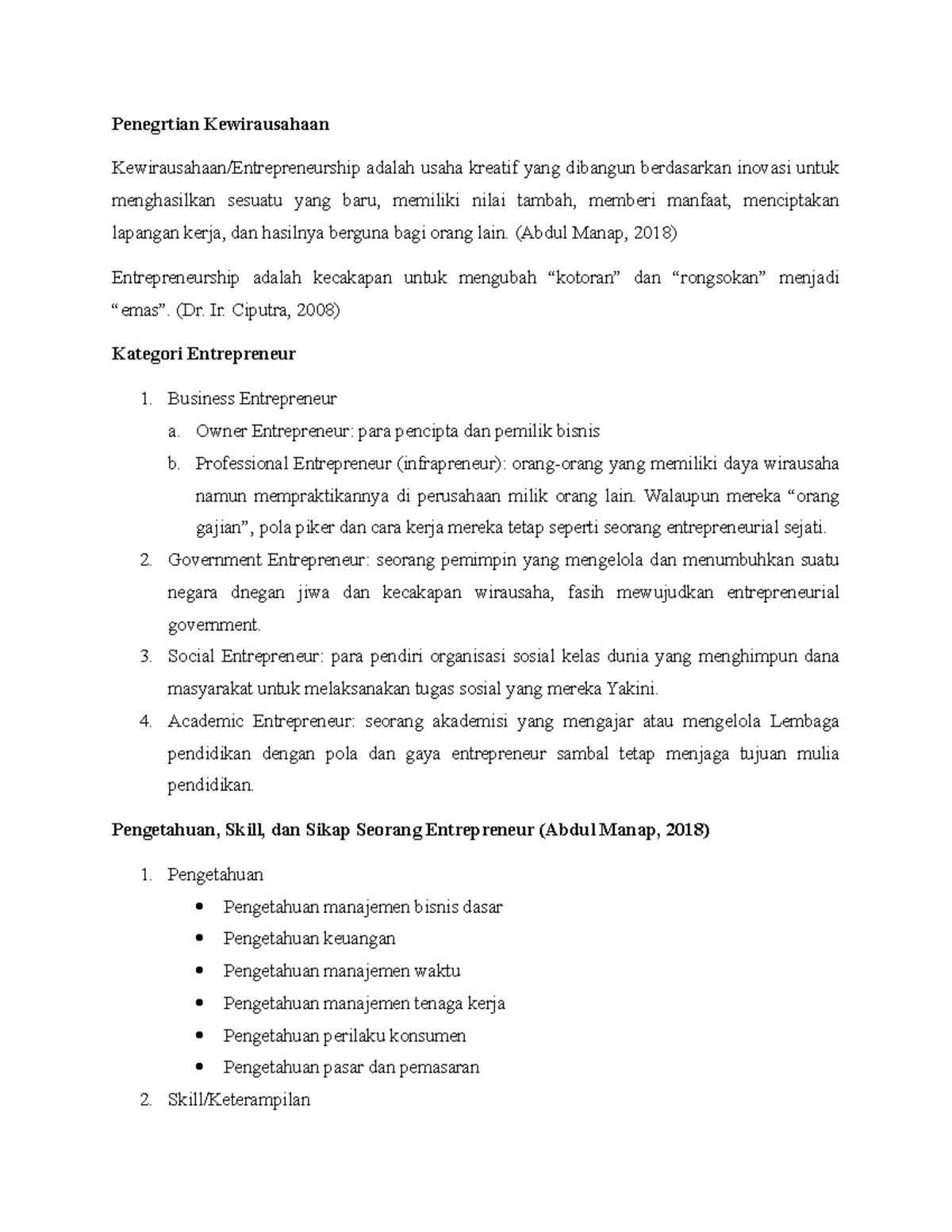 Pengertian Kewirausahaan - Penegrtian Kewirausahaan Kewirausahaan ...