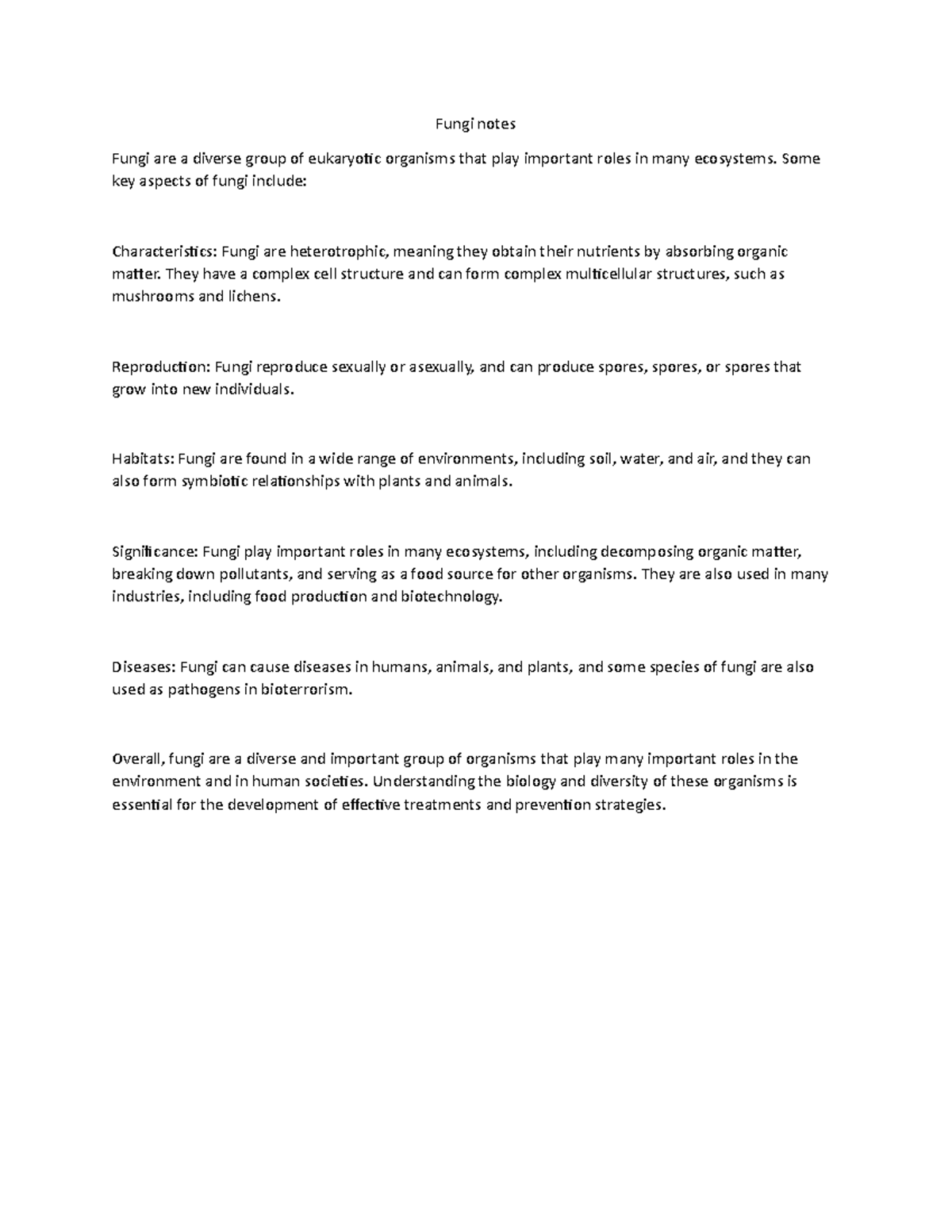 Fungi in Microbiology notes - Fungi are a diverse group of eukaryotic ...