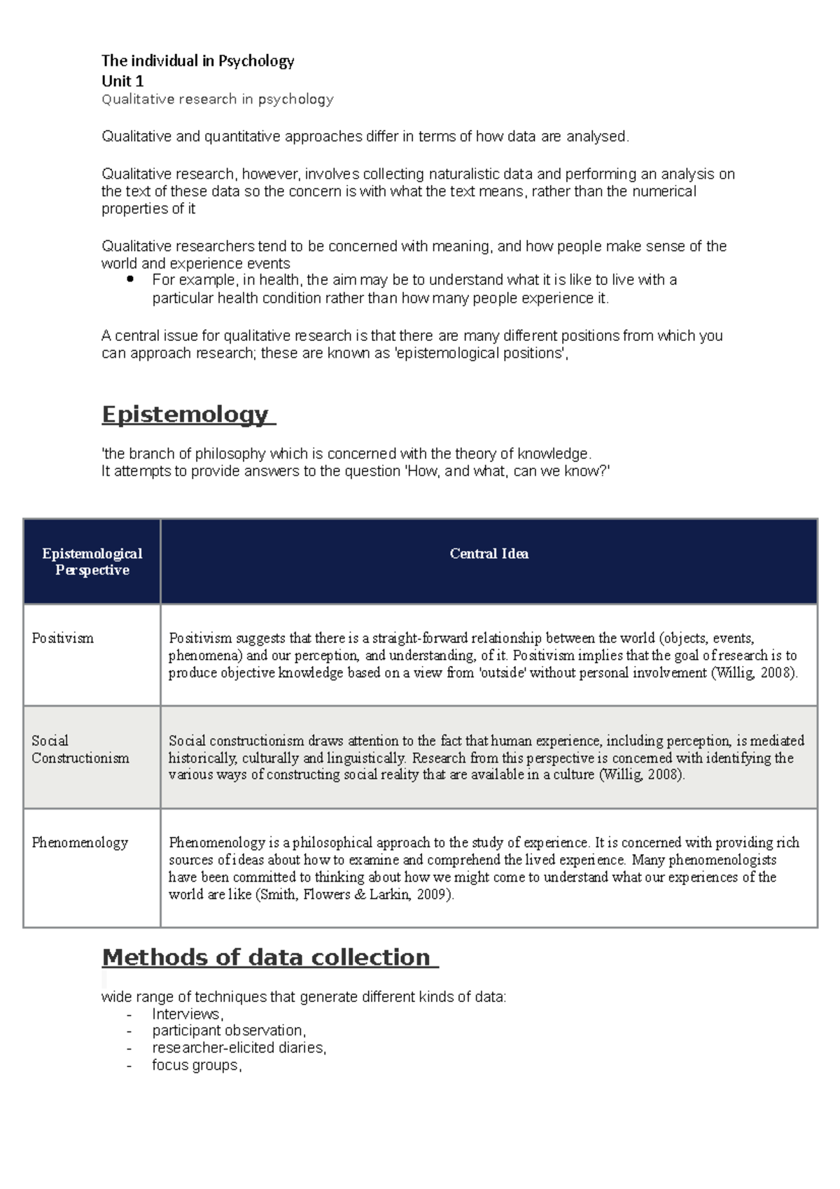 UNIT 1 - Lecture notes 1 - Derby - Studocu