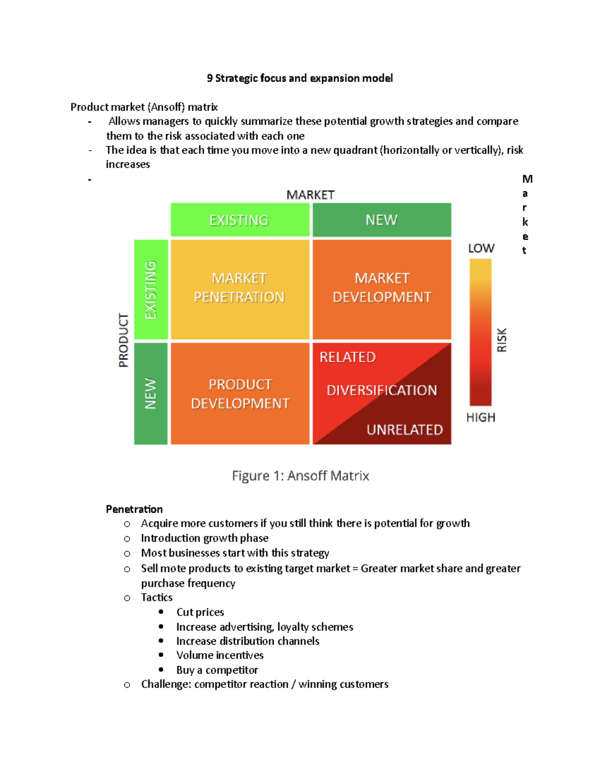 Strategic focus and expansion model - 9 Strategic focus and expansion ...