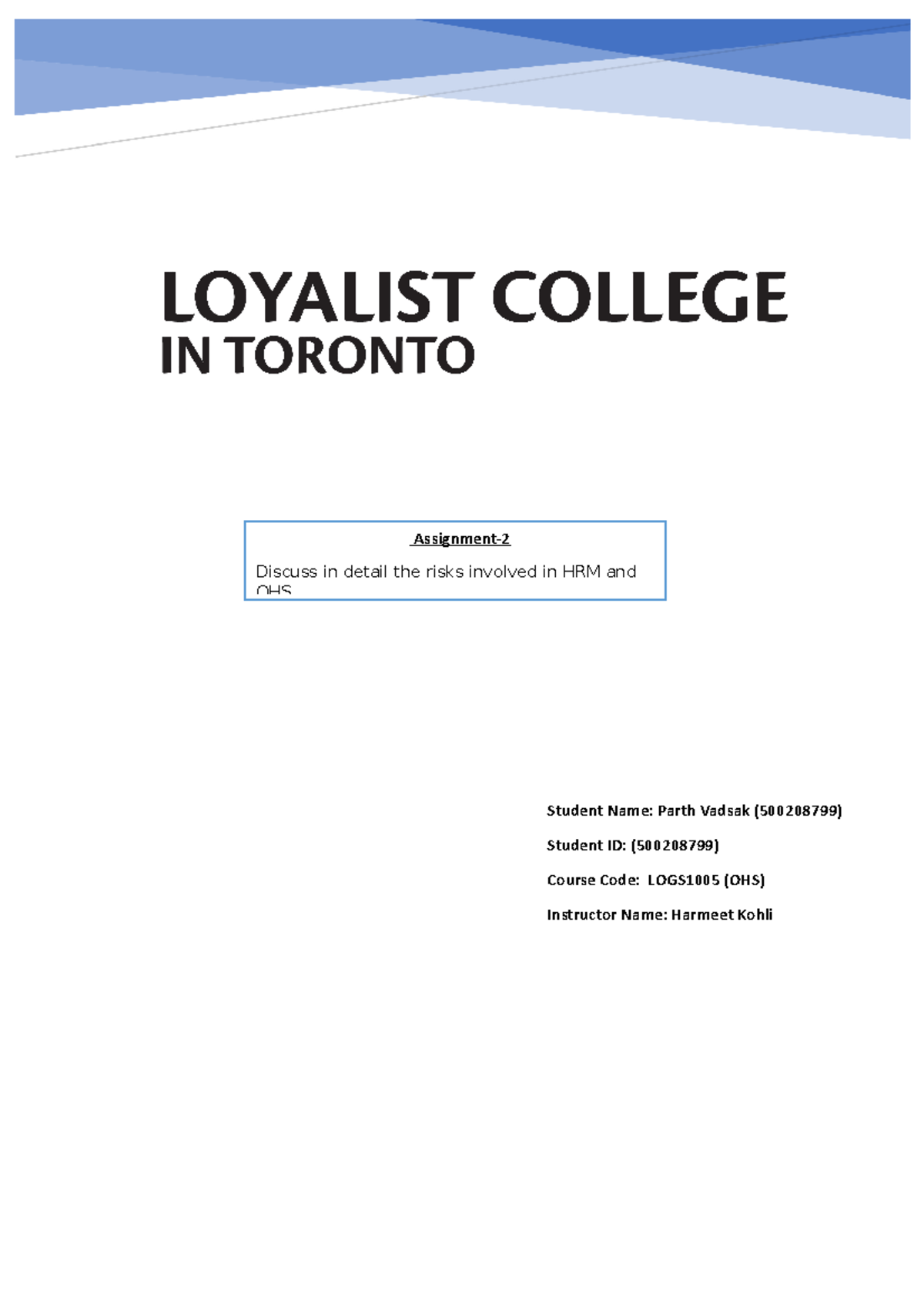 Parth vadsak (Assignment 2) 500208799 - Assignment- Discuss in detail ...