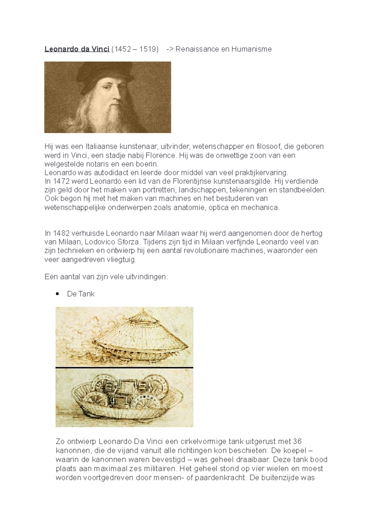 Leonardo da Vinci en Copernicus - Leonardo da Vinci (1452 – 1519 ...