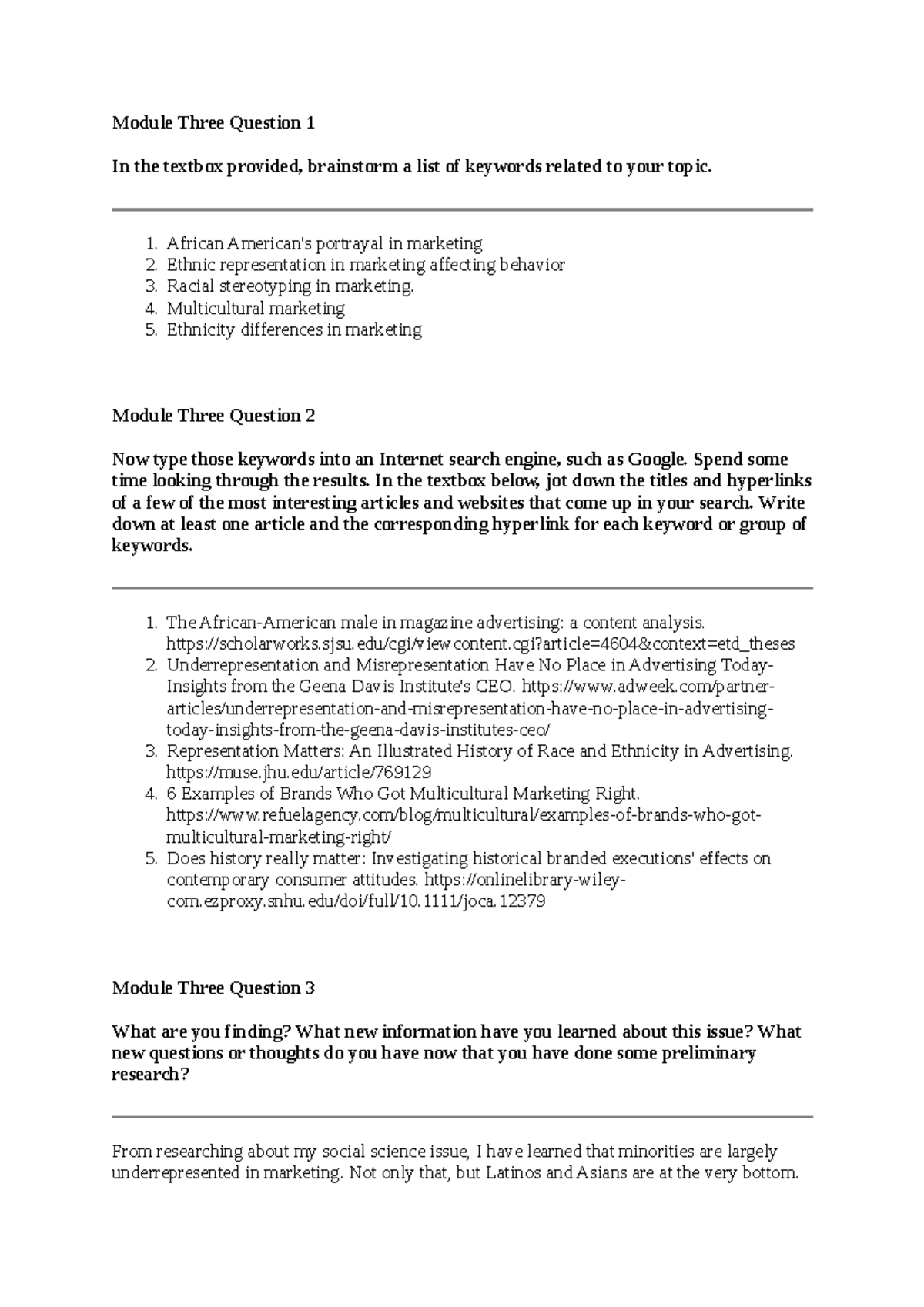 Scs200 Module 3 Short Answers Module Three Question 1 In The Textbox Provided Brainstorm A