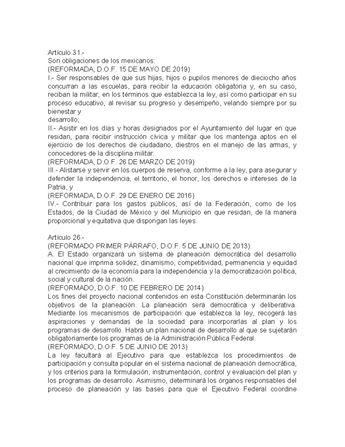 Artículo 31 - articulo 31 - Artículo 31.- Son obligaciones de los ...