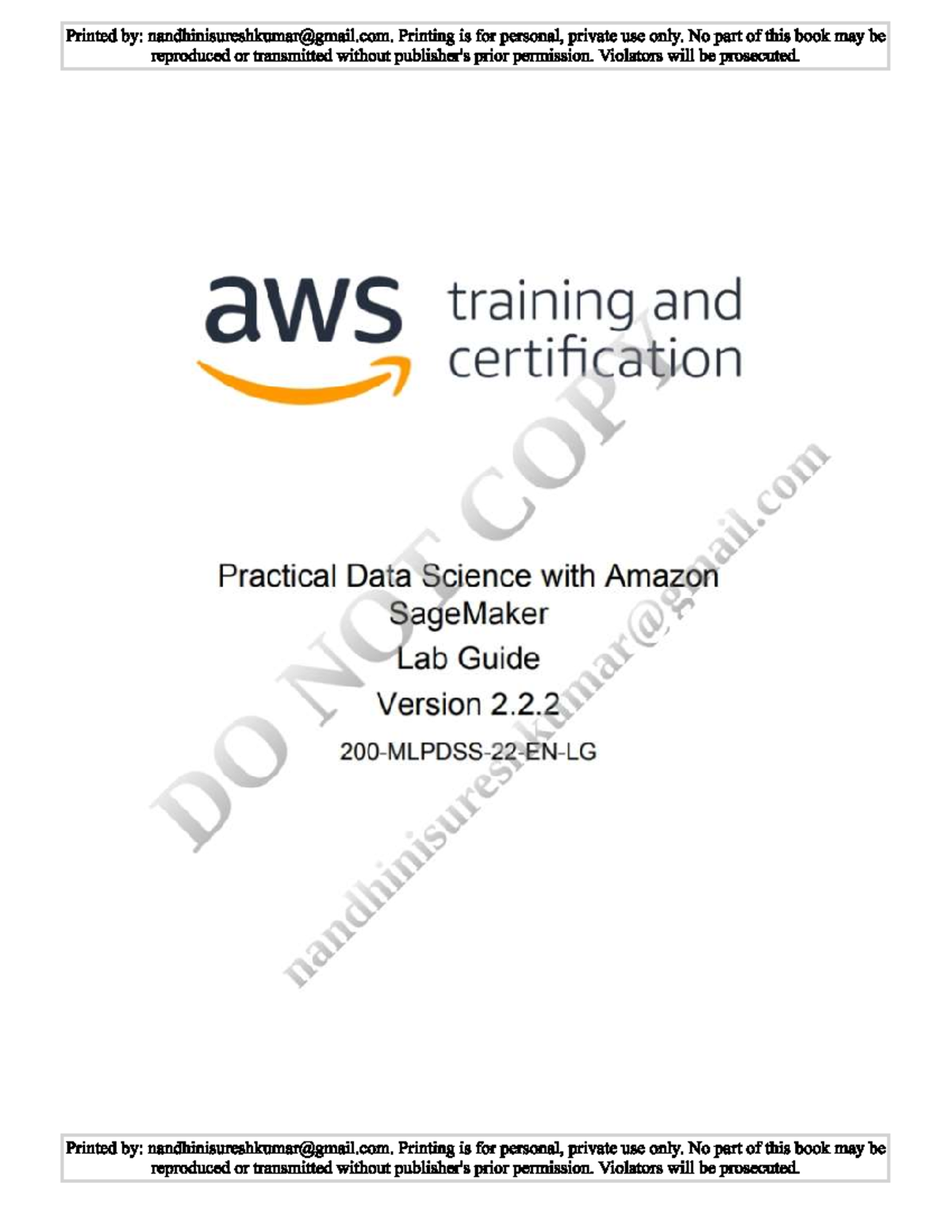 Aws-sagemaker-lab guide - CS3244 - Studocu
