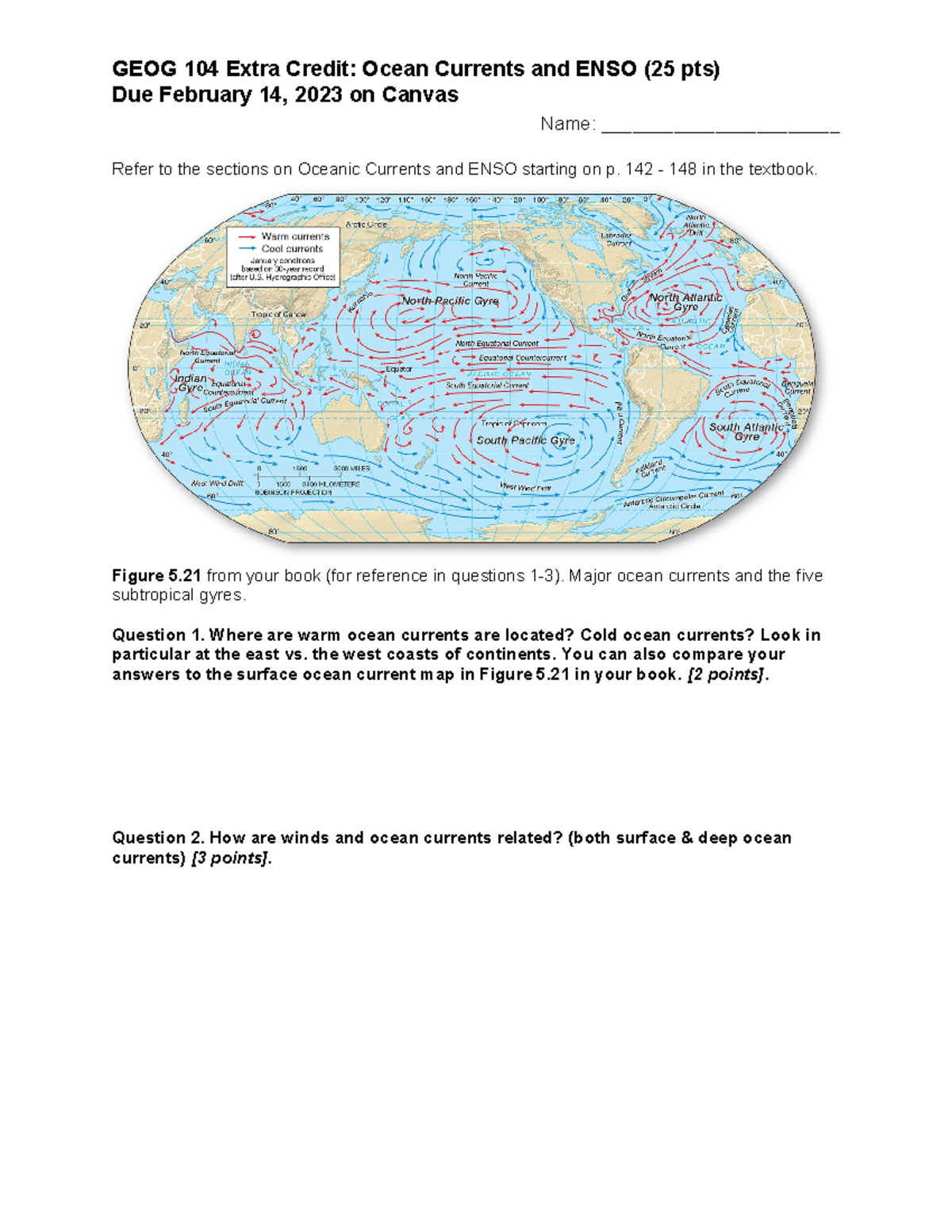 Geog104 Extra Credit Oceans ENSO - GEOG 104 Extra Credit: Ocean ...