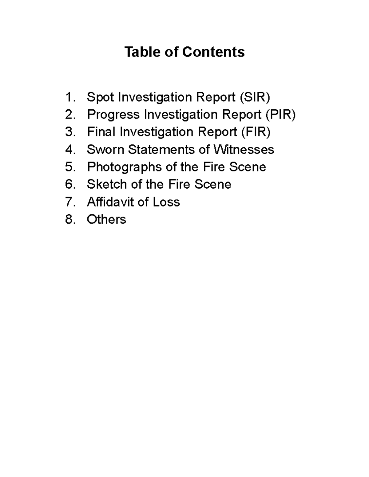 Table of Contents - introduction to criminology - Spot Investigation ...