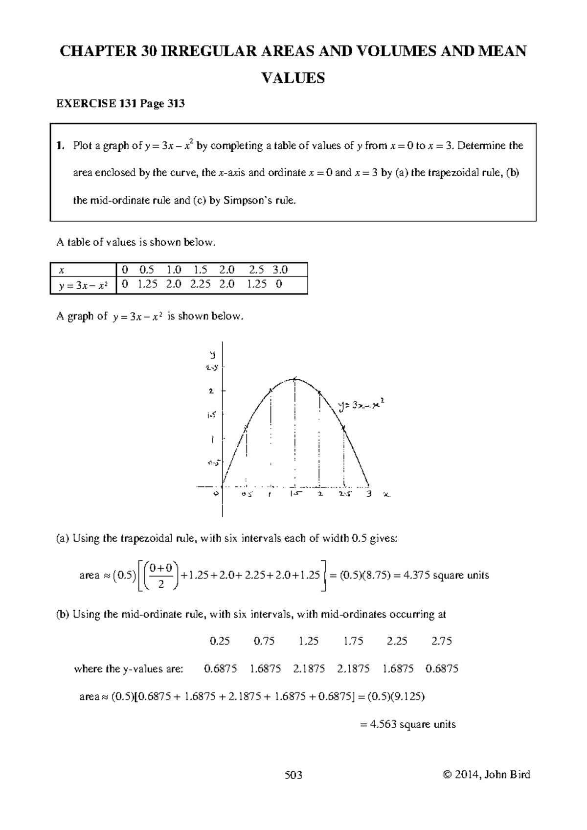 Survey Exercises - Calculating Areas and Volumes of Irregular Shapes ...