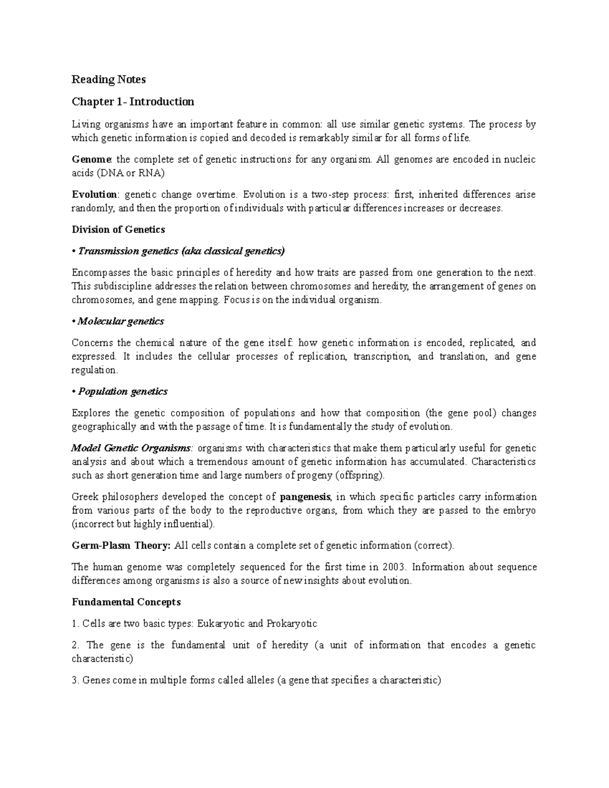 Reading Notes - for academic purposes - Reading Notes Chapter 1 ...