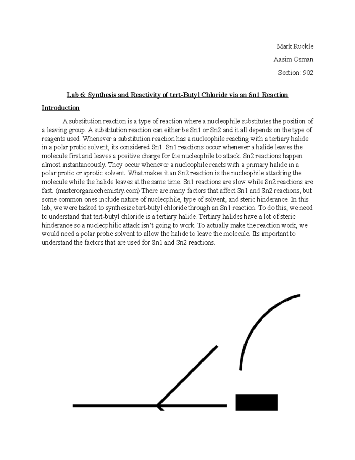 Post Lab 6 - Post Lab 6 Organic Chem 1 USF - Mark Ruckle Aasim Osman ...