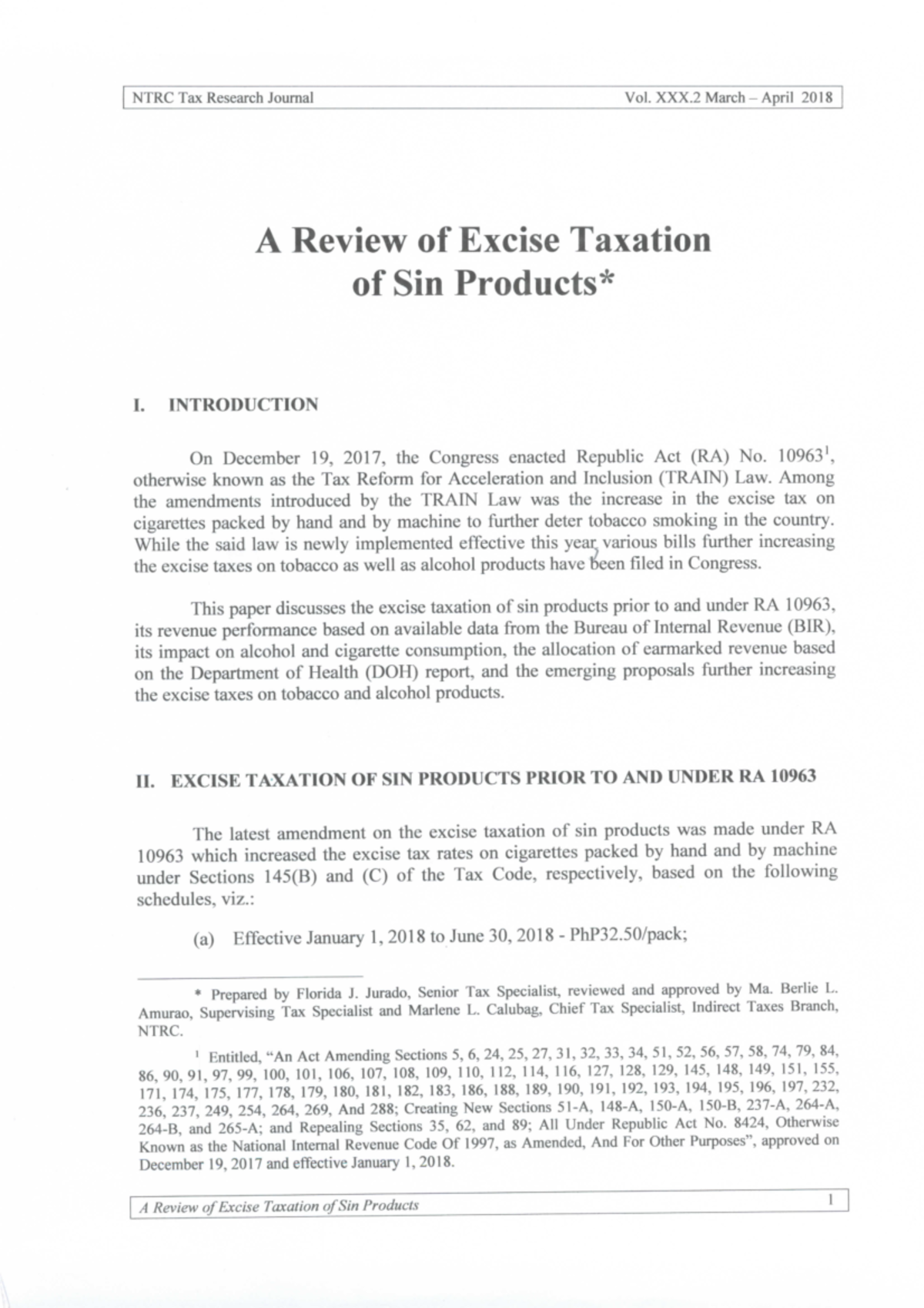 A review of Excise Taxation of Sin Products - Accountancy - Studocu