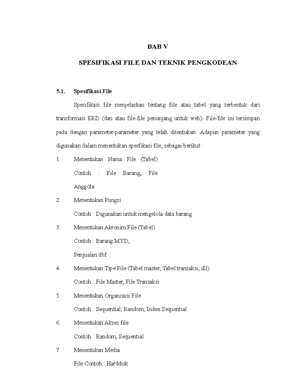 Modul Analisis Dan Perancangan Sistem Informasi Bagian 5 Spesifikasi ...