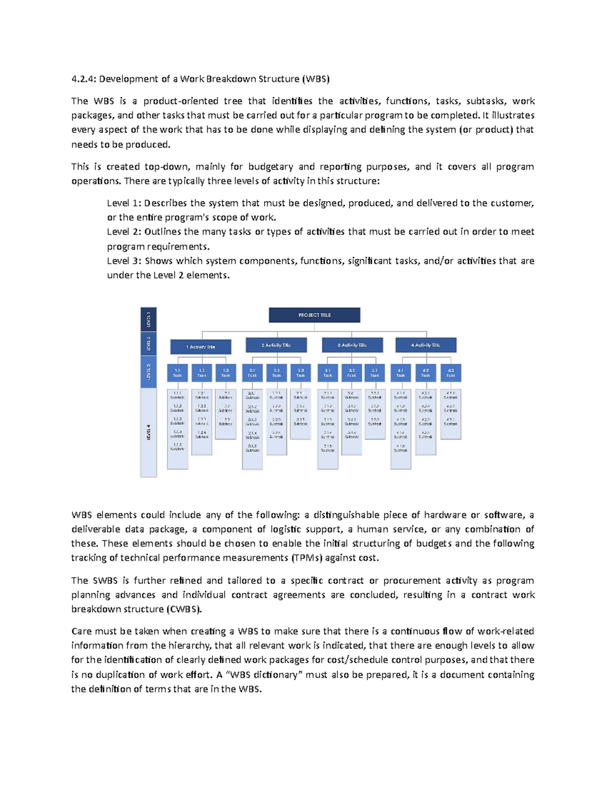 Topic Summary - An excerpt from a book on Systems Engineering. - 4.2 ...