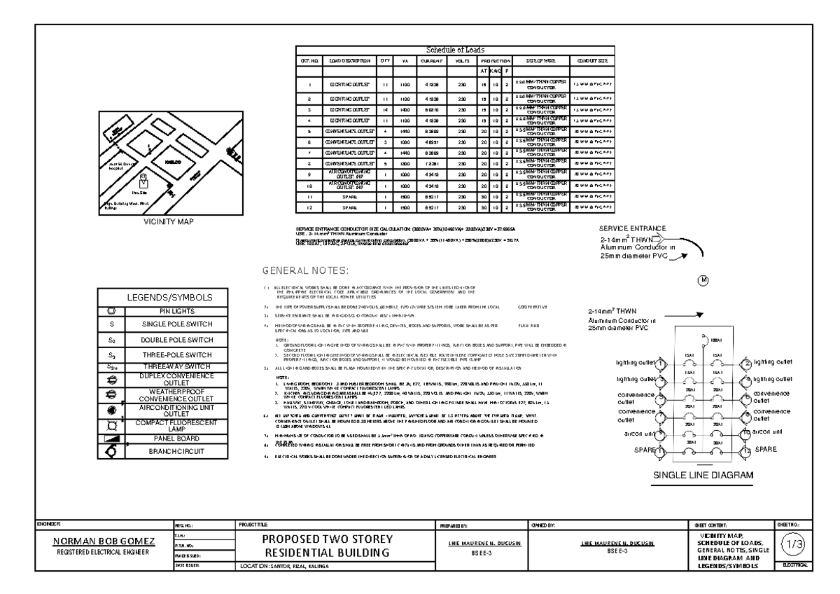 Ducusin-ESP1 - ELECTRICAL PLAN - Juan M. Duyan Hospital This Site Brgy ...