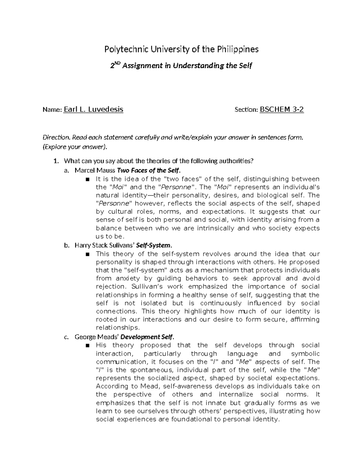 Assignment 2 PUP 1 - Polytechnic University of the Philippines 2 ND ...